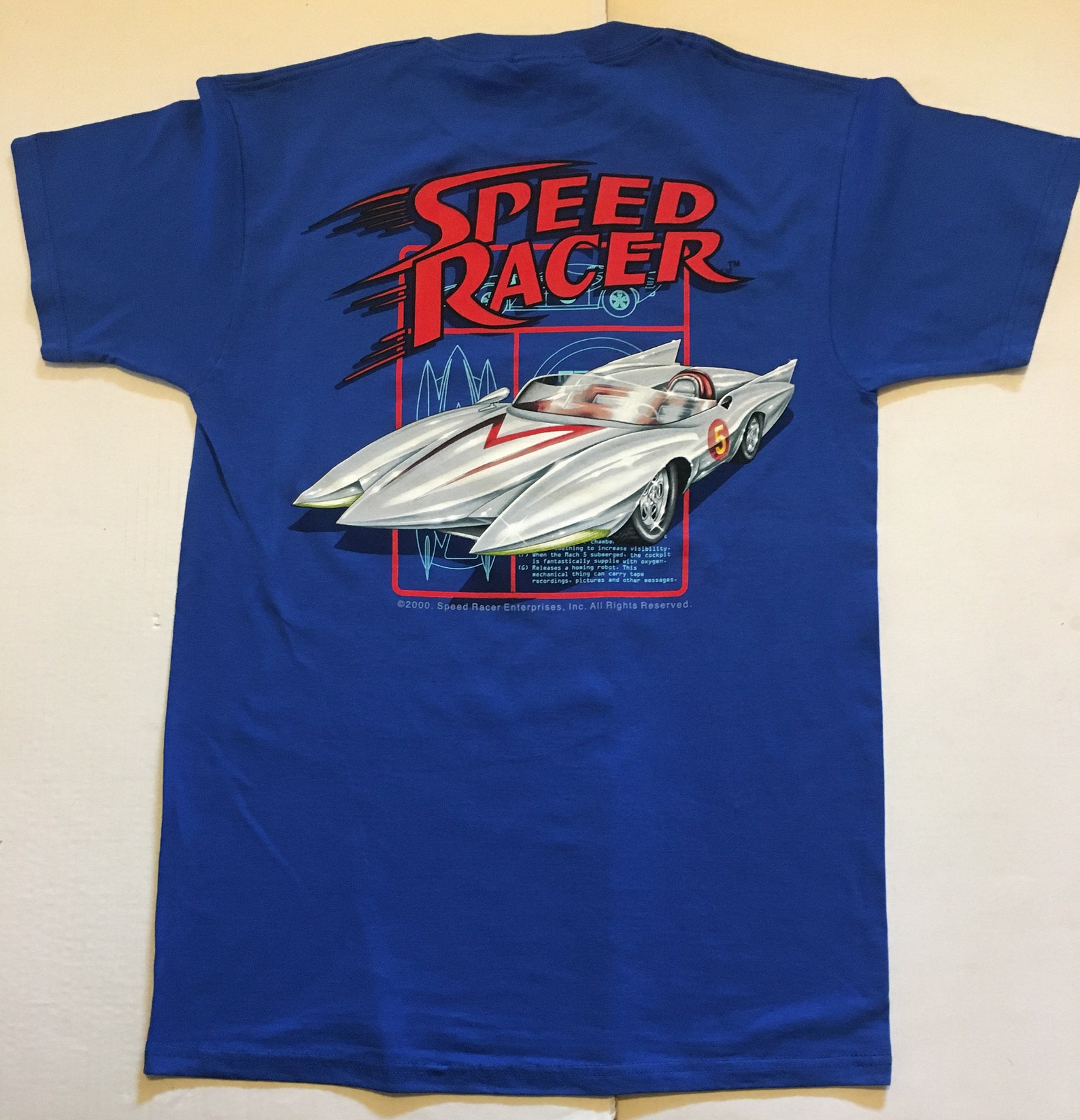 Speed Racer Mach 5 Vintage T-shirt Unworn M 2-sided - Etsy