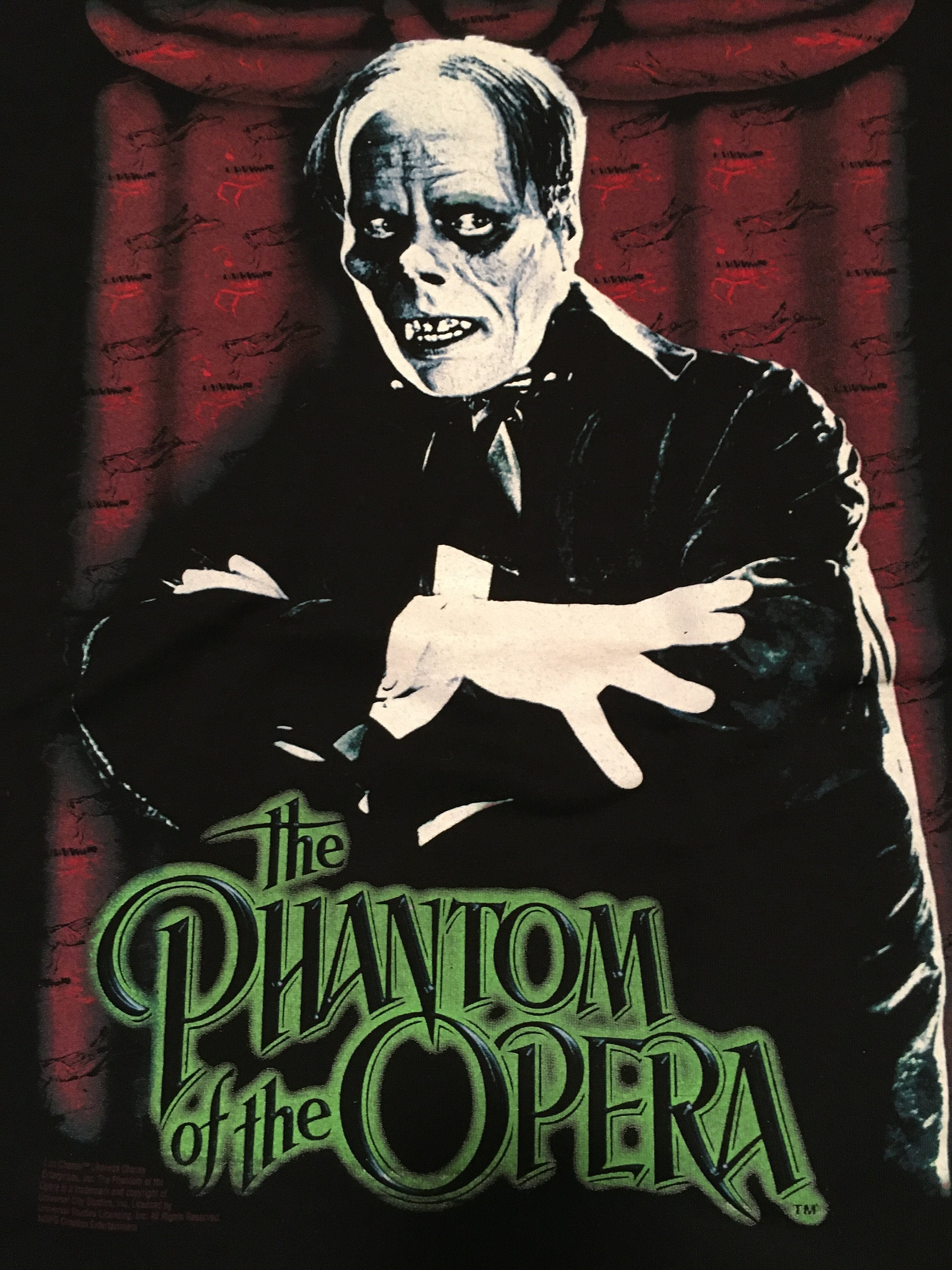 Universal Monsters Phantom of the Opera Chaney Sr Vtg T-shirt Unworn - Etsy