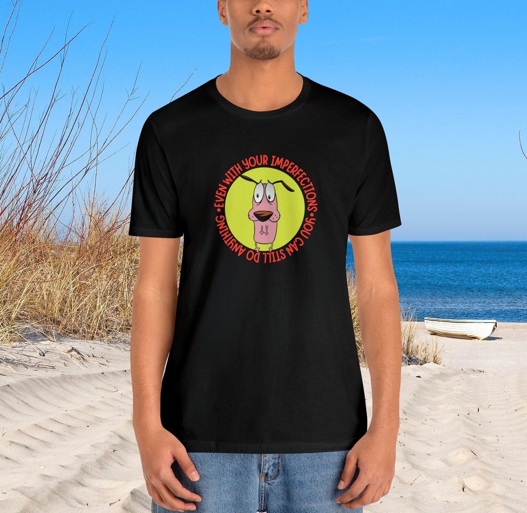 Courage the Cowardly Dog Retro Cartoon Shirt, Nickelodeon 90's Cartoon ...