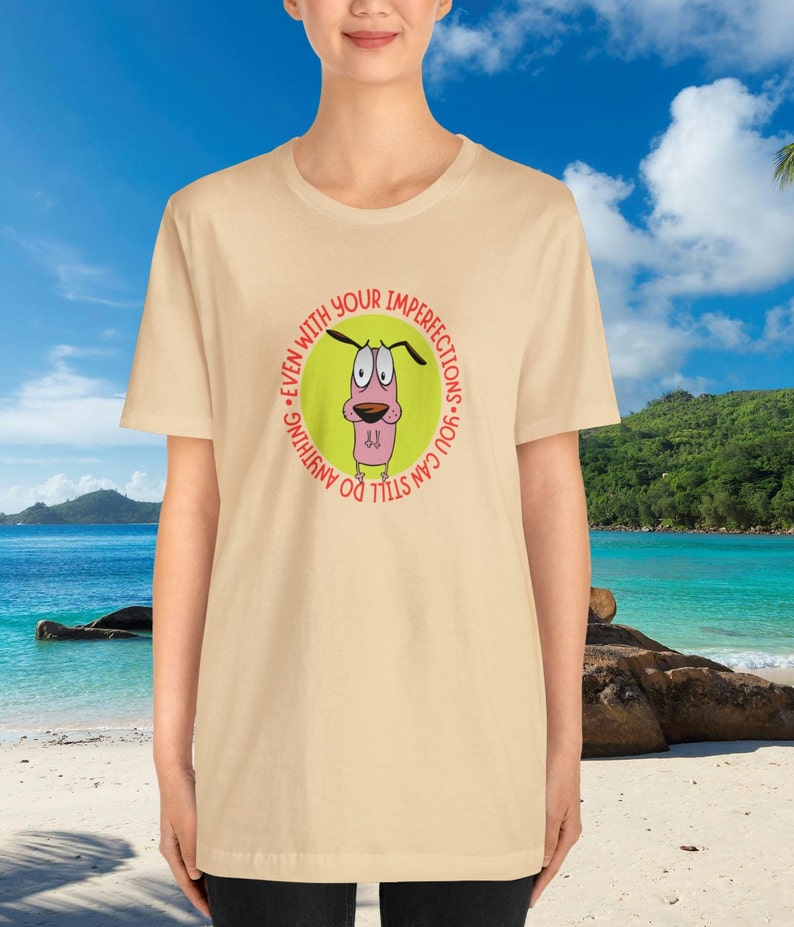 Courage the Cowardly Dog Retro Cartoon Shirt, Nickelodeon 90's Cartoon ...