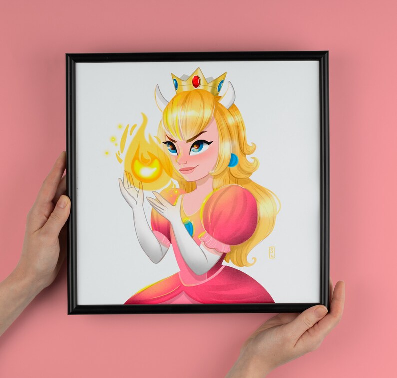 Princess Peach Fan Art Printable - Etsy