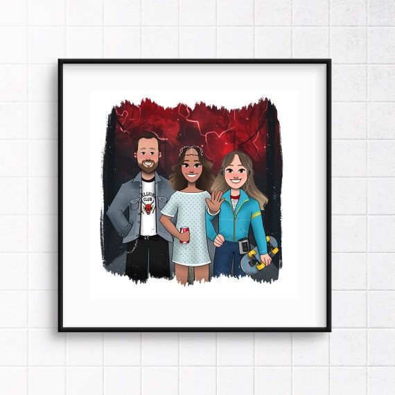 Stranger Things DIGITAL ONLY Couples Portrait Family - Etsy