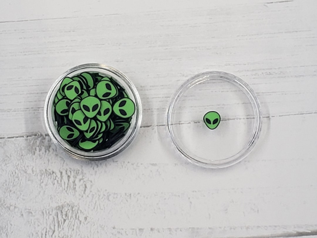 KAWAII ALIEN Green GUY Out of Space Sprinkles Polymer Clay, Fake ...