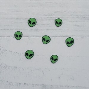 KAWAII ALIEN Green GUY Out of Space Sprinkles Polymer Clay, Fake ...