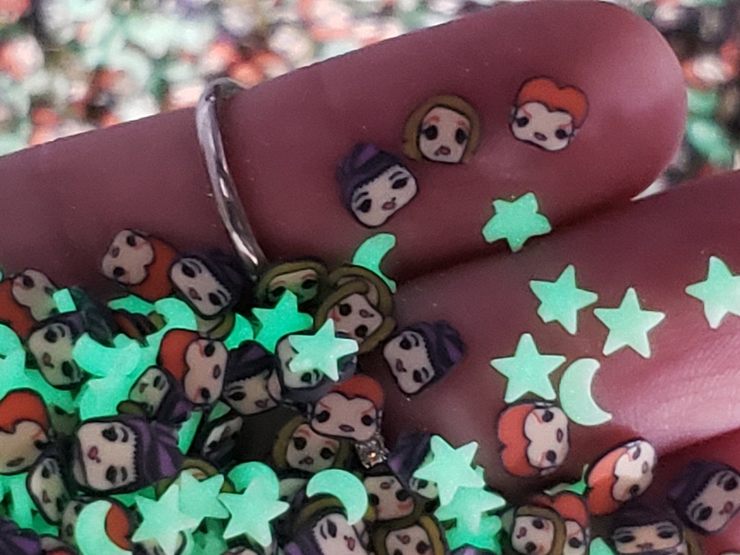 Hocus Pocus Glow-in-dark Polymer Clay Slices: Halloween Kawaii ...