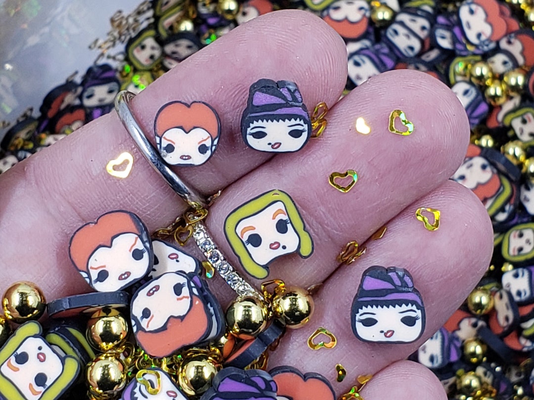 Kawaii Halloween GOLD HOCUS POCUS Mix Polymer Clay Slices, Fake ...