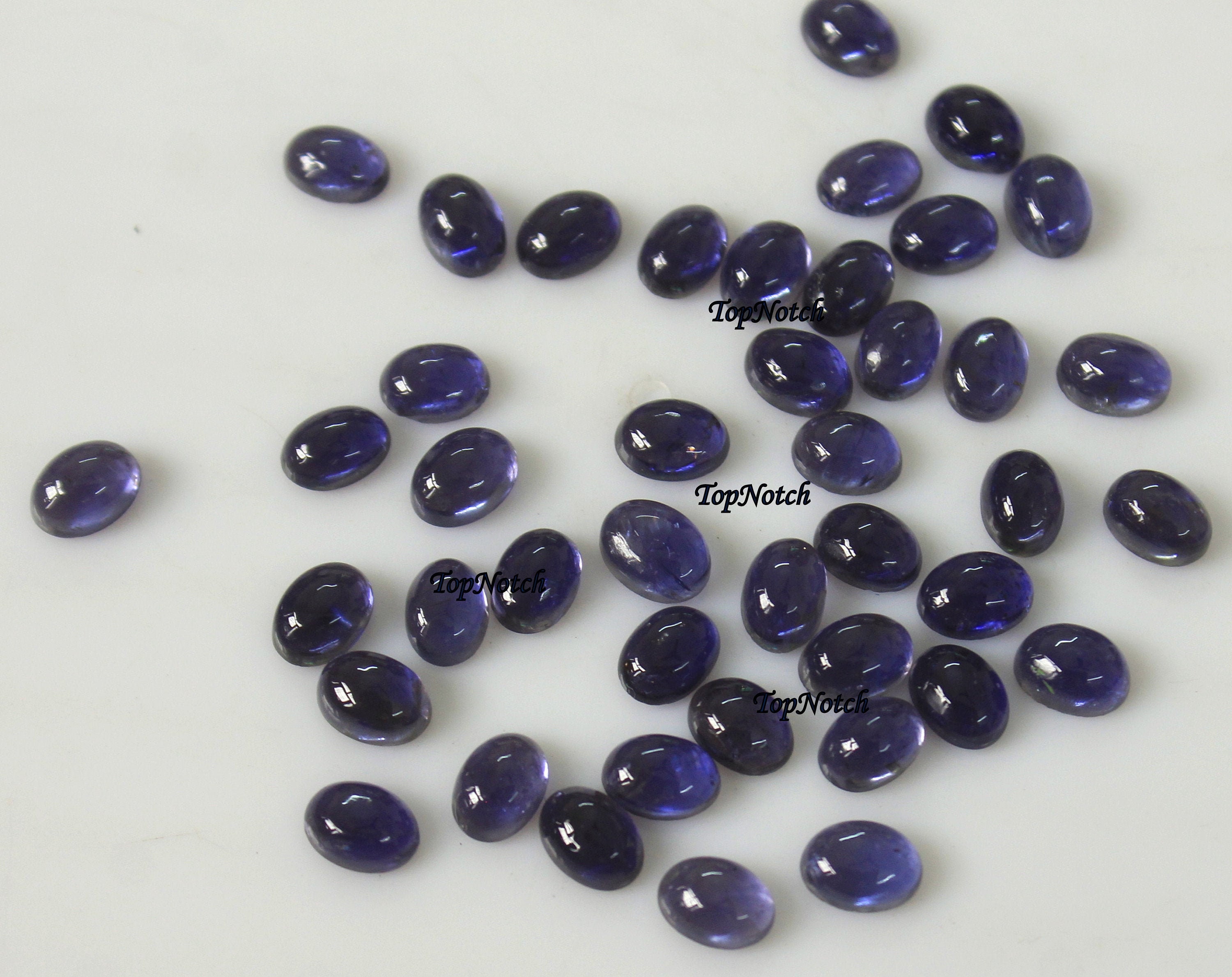 4x6mm Natürlicher Iolith Oval Cabochon Edelstein Kalibrierte | Etsy