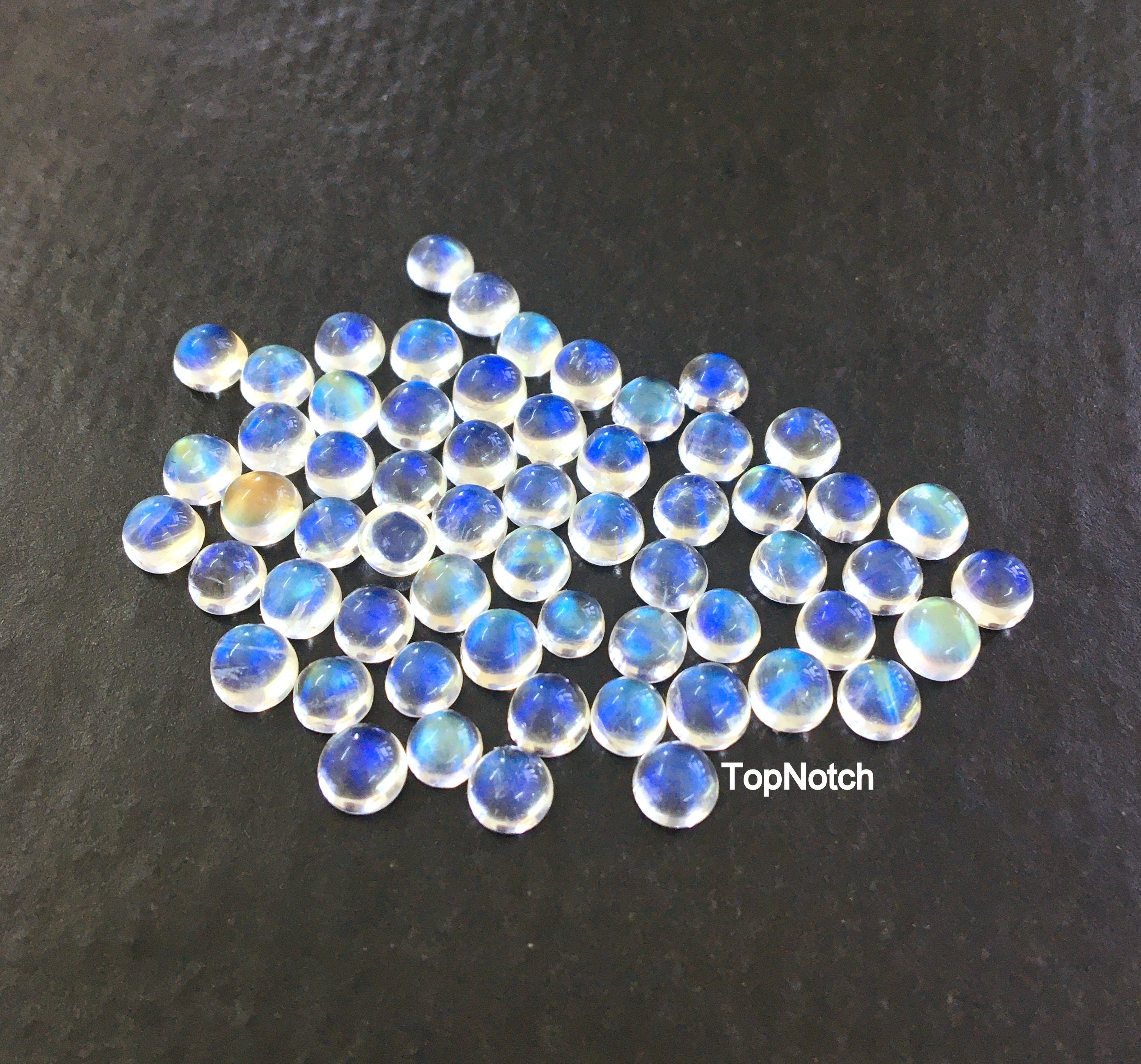 5MM Rainbow Moonstone High Quality Round Moonstone Cabochon | Etsy