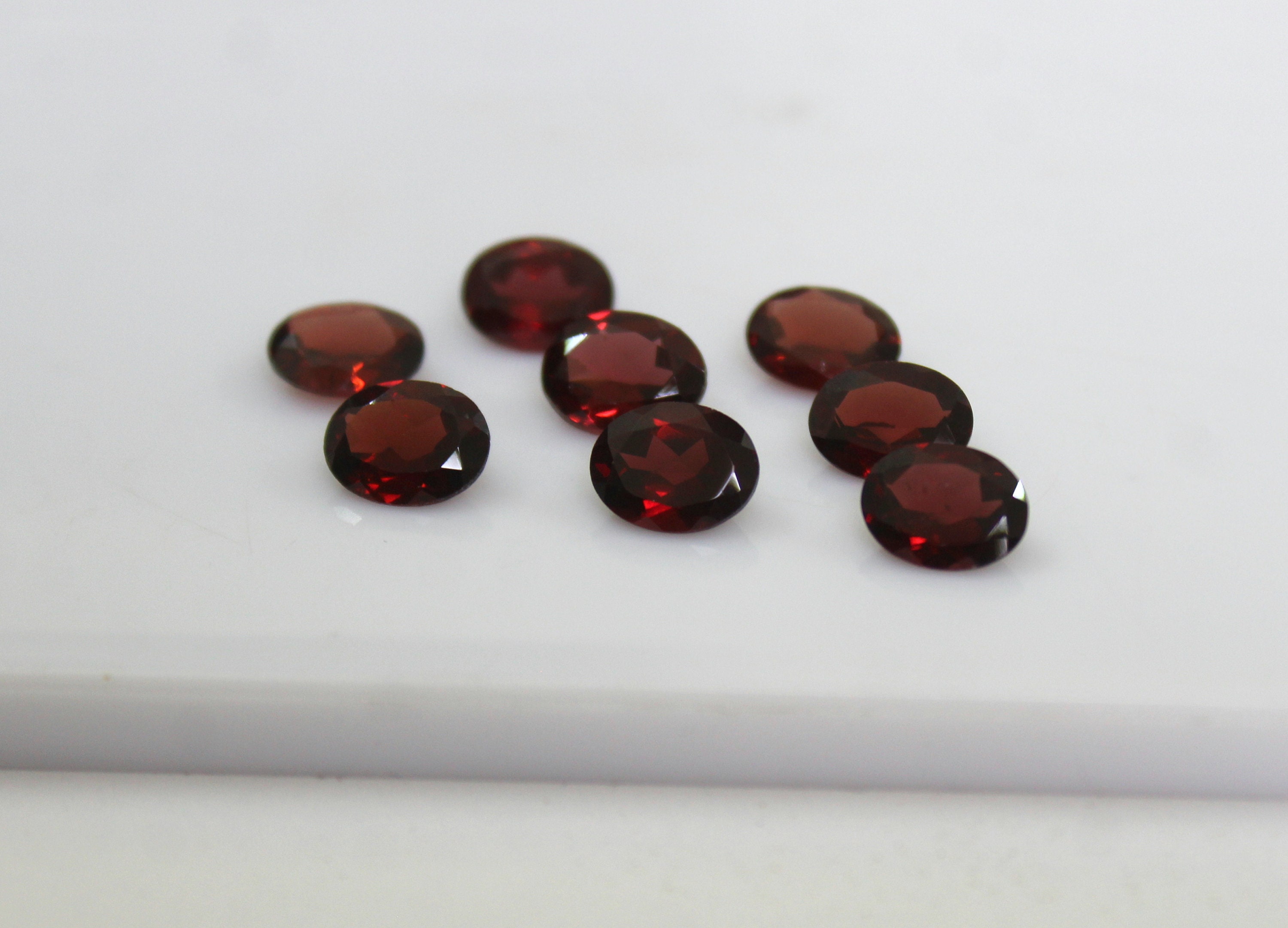 7x9mm Natural Red Garnet Oval Cut Gemstone Calibrated Garnet Loose Gems ...