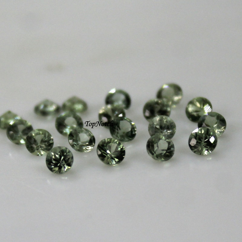 Green Sapphire 1.5mm - Etsy