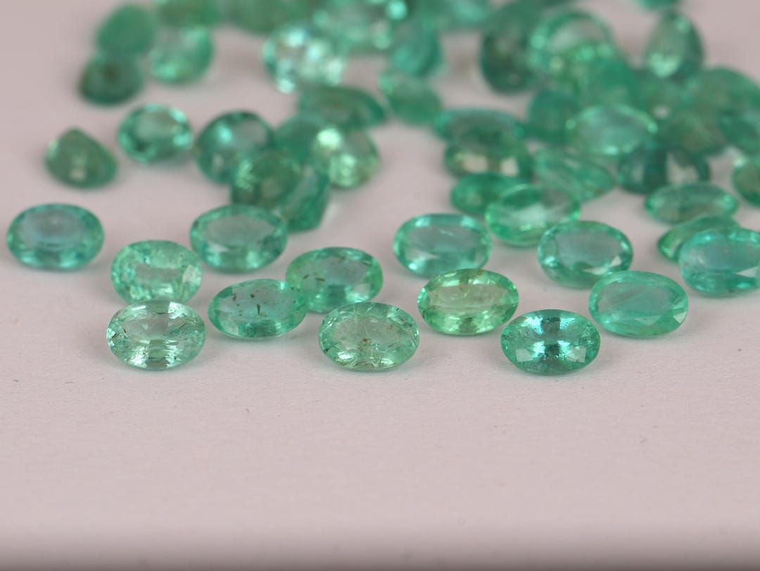 3X5 MM Natural Emerald Oval Faceted Cut AAA Quality - 1 Pieces Lot for ...