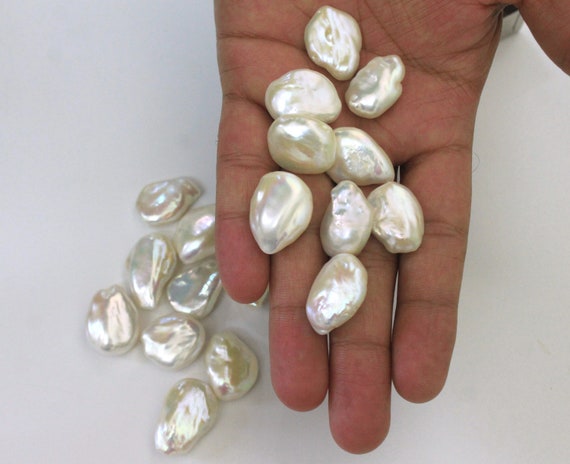 Large Baroque Pearls Natural White Pearls Irregular Shape - Etsy