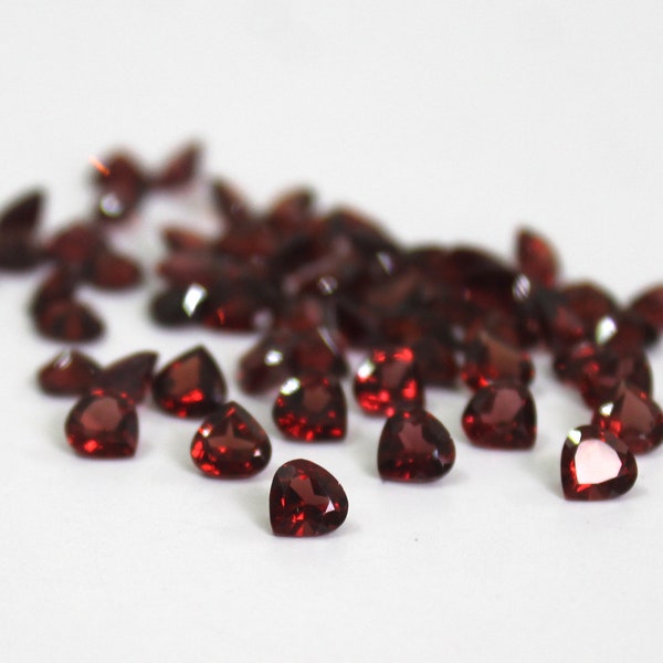 Garnet Heart - Etsy