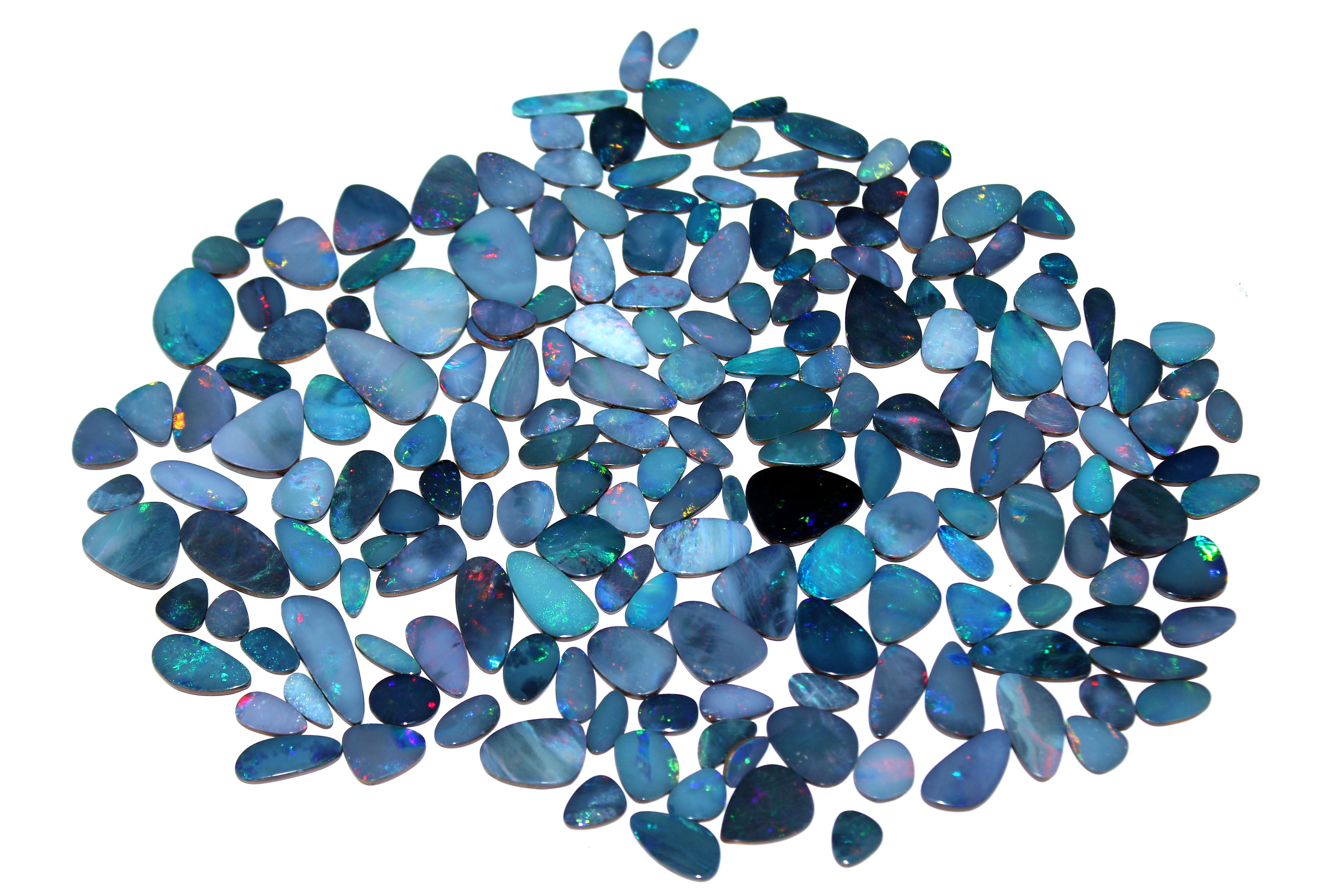 Natural Opal Doublet Cabochon Gemstone Mix Lot (4-8MM) - Etsy