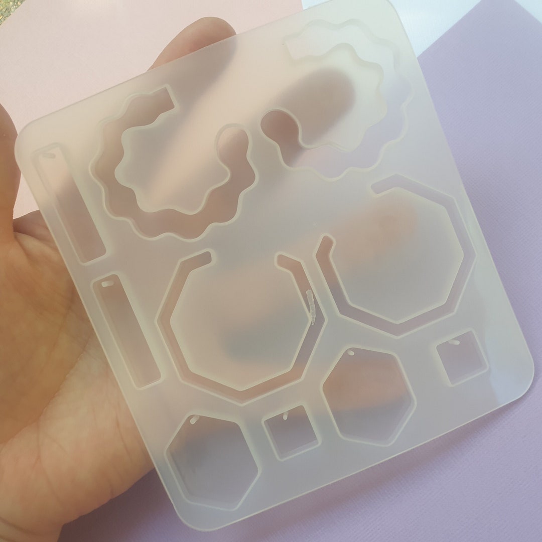 1pcs Epoxy Resin Mold, Mold for Hoop Earrings, Silicone Casting Mold ...
