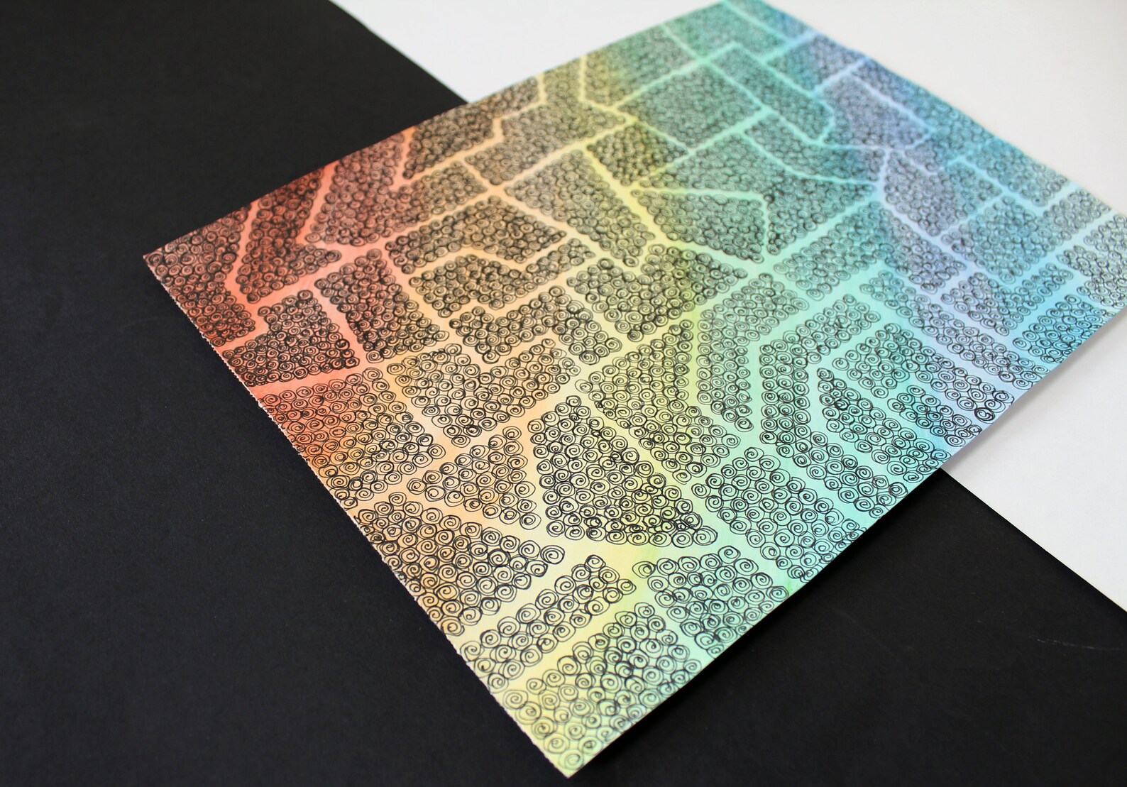 Abstract Artwork Watercolour & Pen Art Painting for Home | Etsy