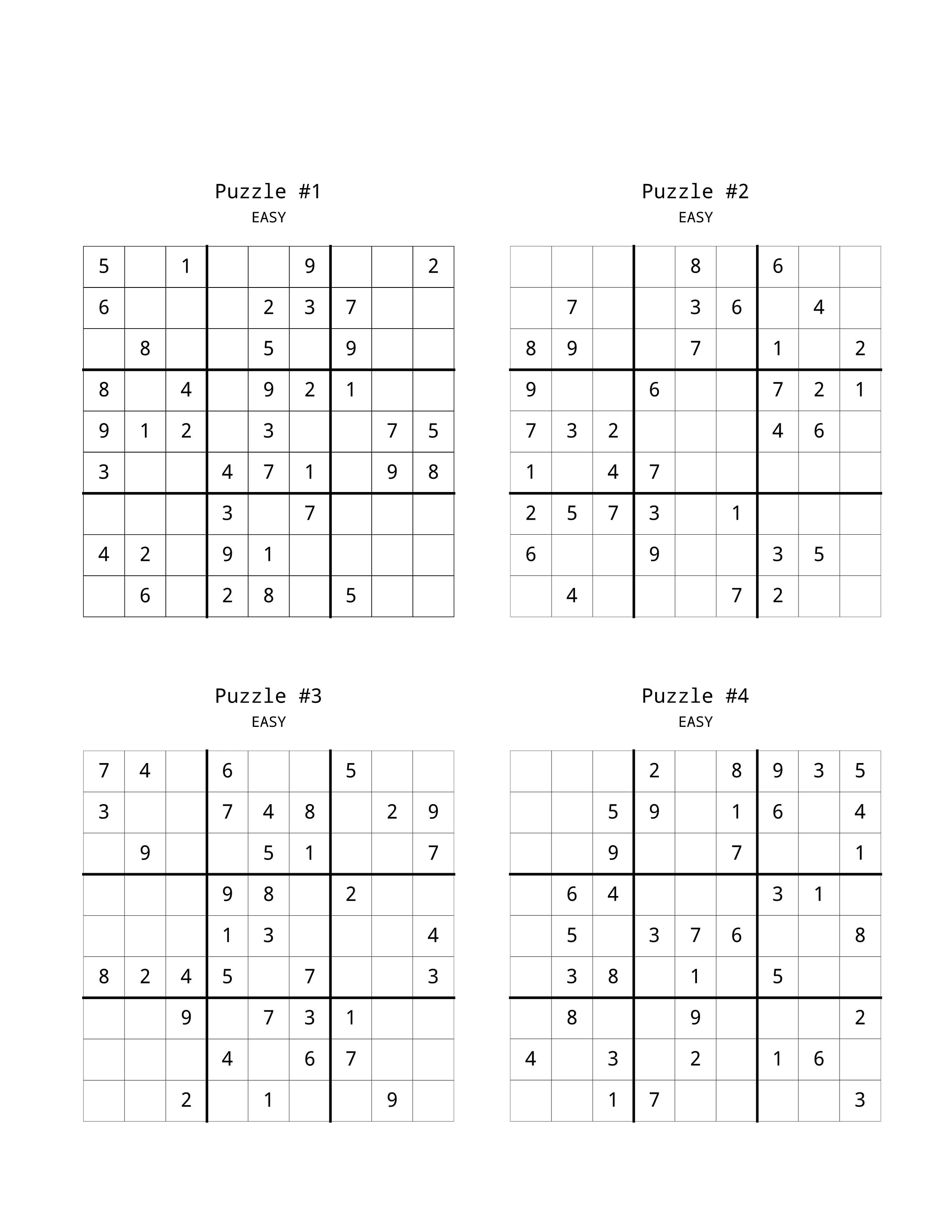 Large Print Sudoku: Exercise Your Mind 600 Sudoku Puzzle for - Etsy