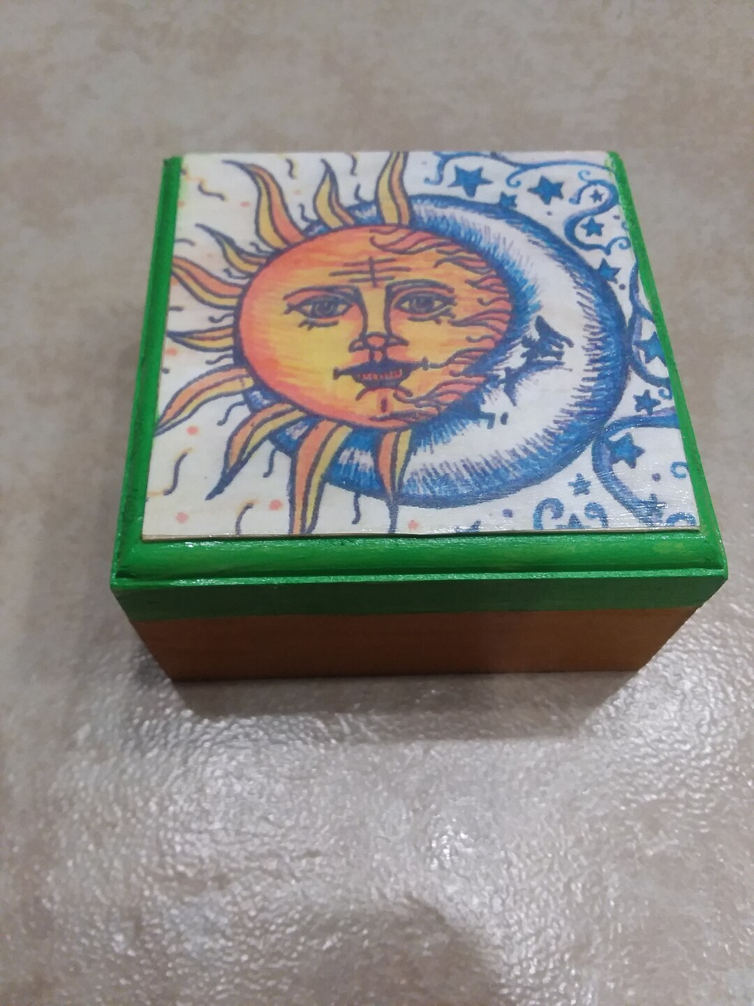 Sun and Moon Zodiac Box - Etsy