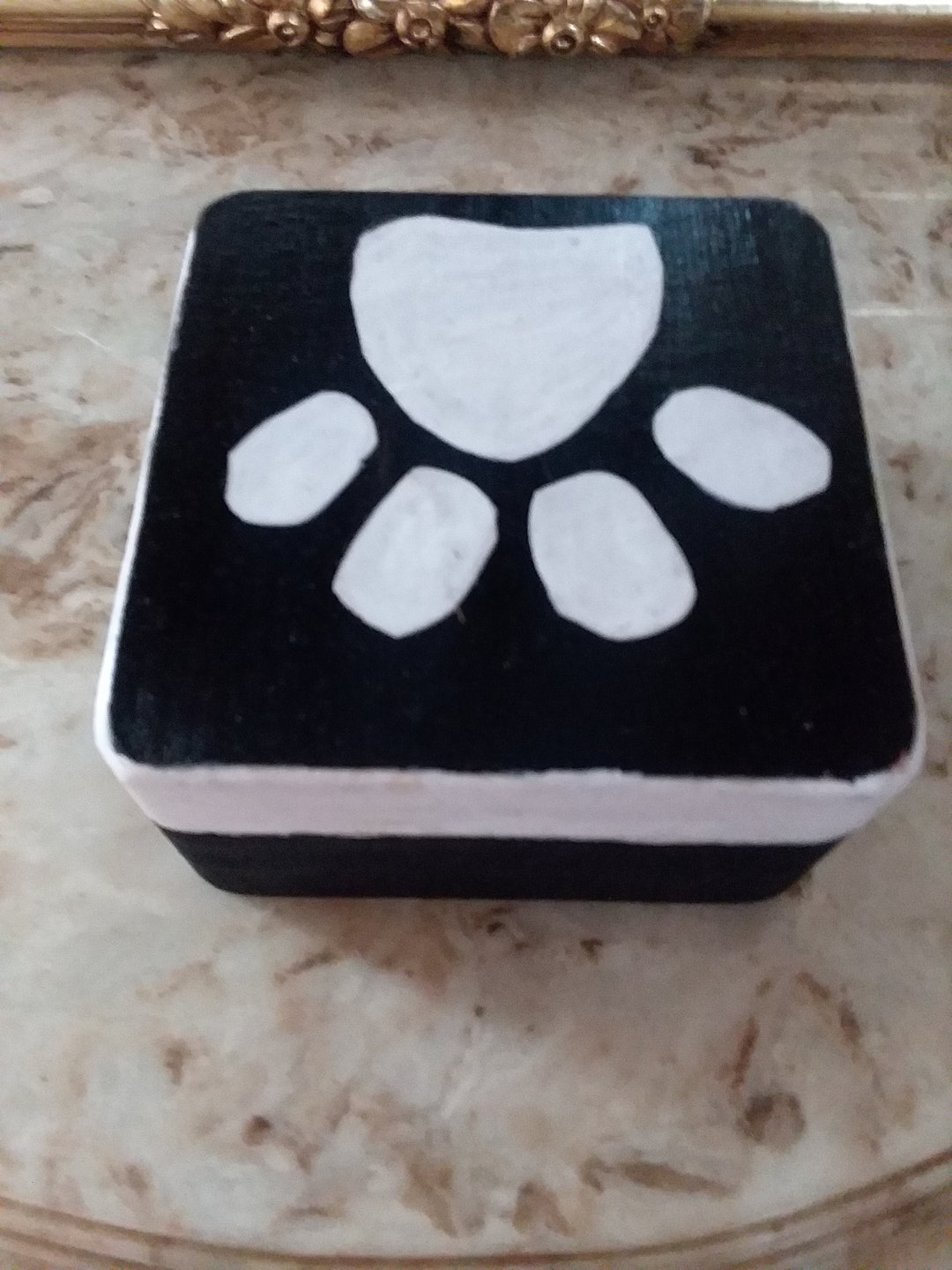 Dog & Cat Paw Print Box - Etsy