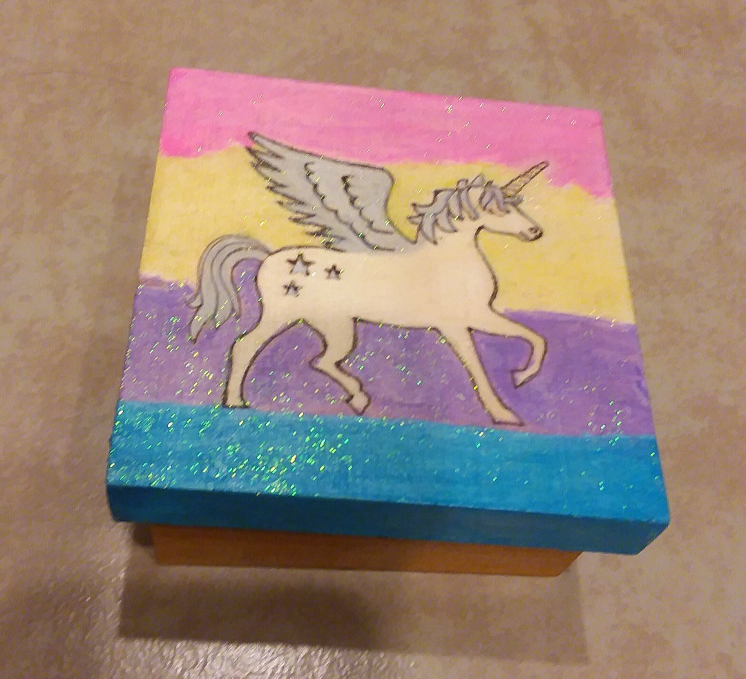 Unicorn Box - Etsy