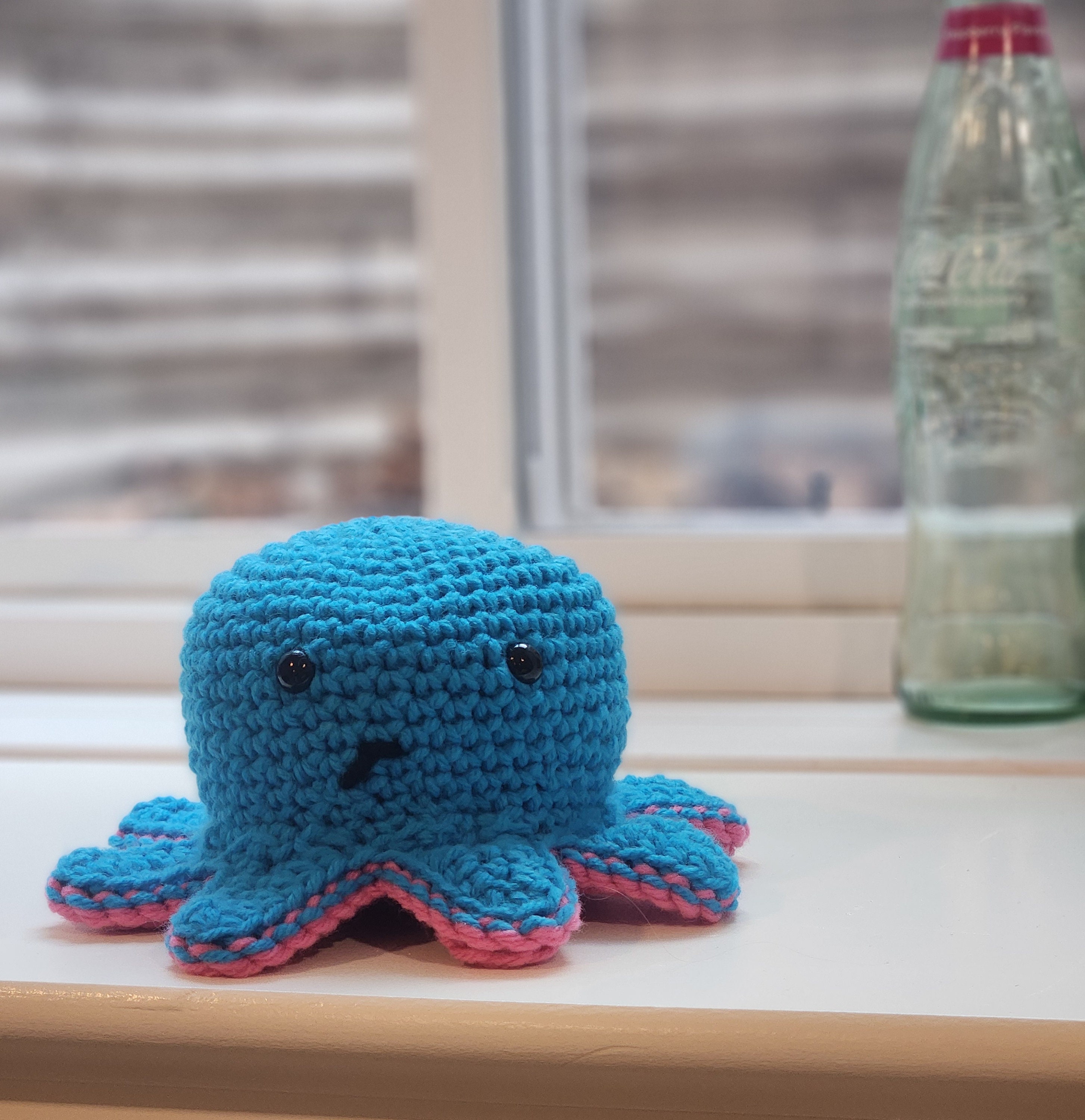Happy/sad Reversible Octopus Toy - Etsy