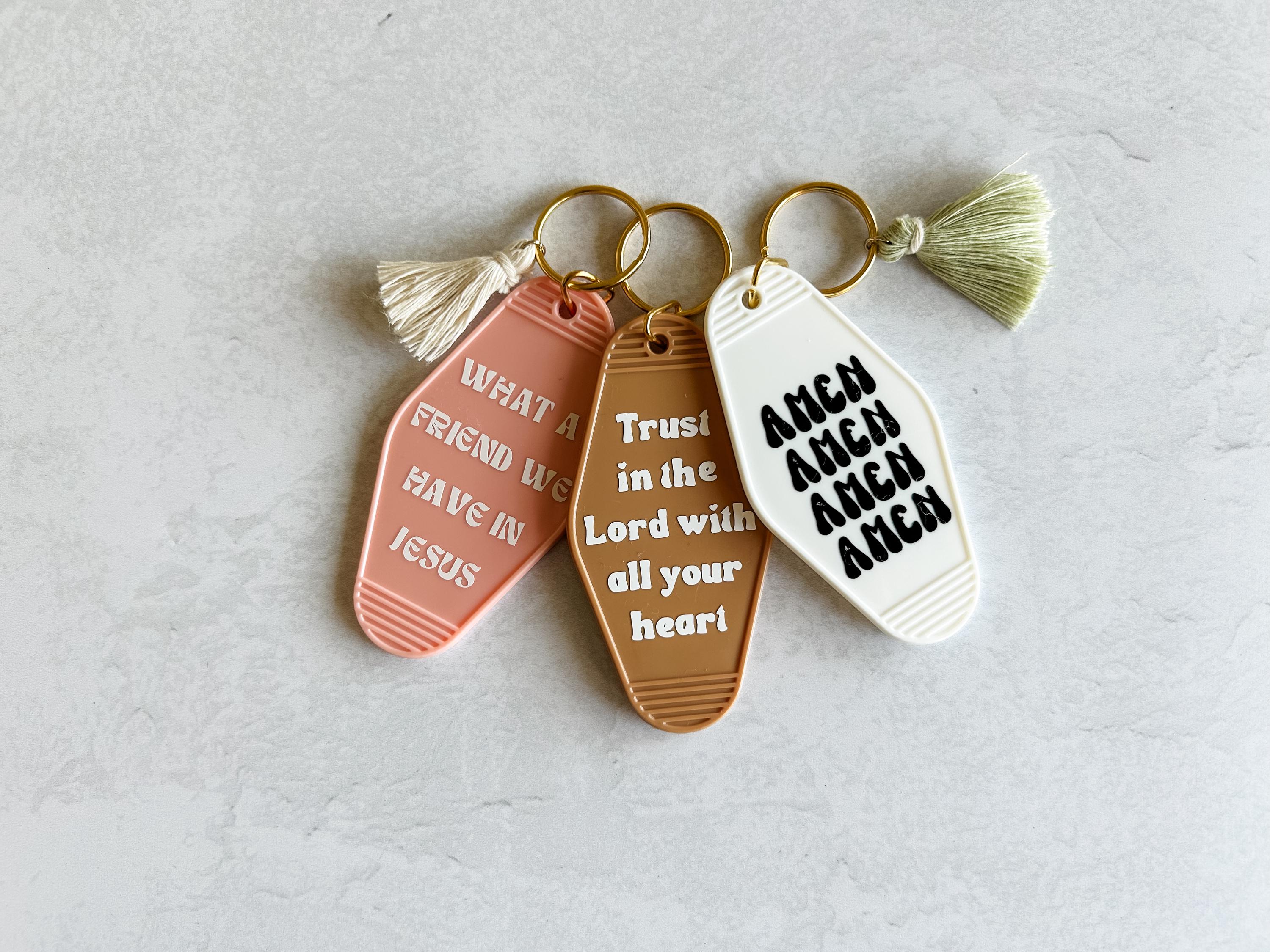 Scripture & Encouragement Hotel Keychain - Etsy