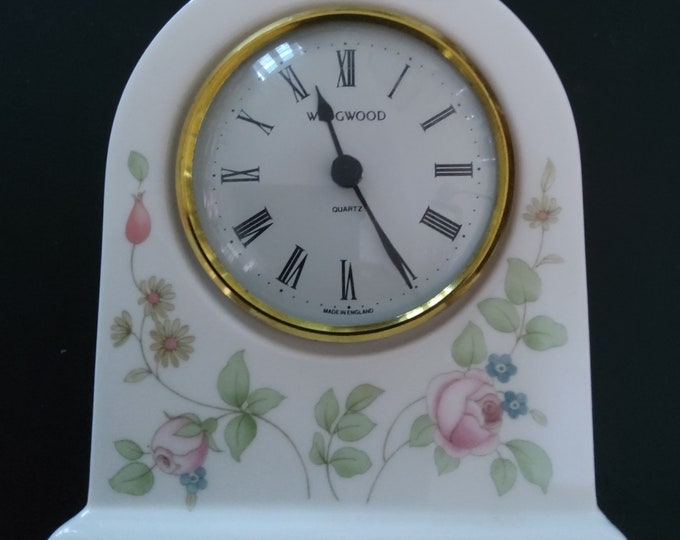 Wedgwood Rosehip Bone-china Mantle Clock - Etsy