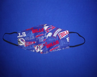 Buffalo Bills Mask Football Sports Mask Fitted Mask - Etsy