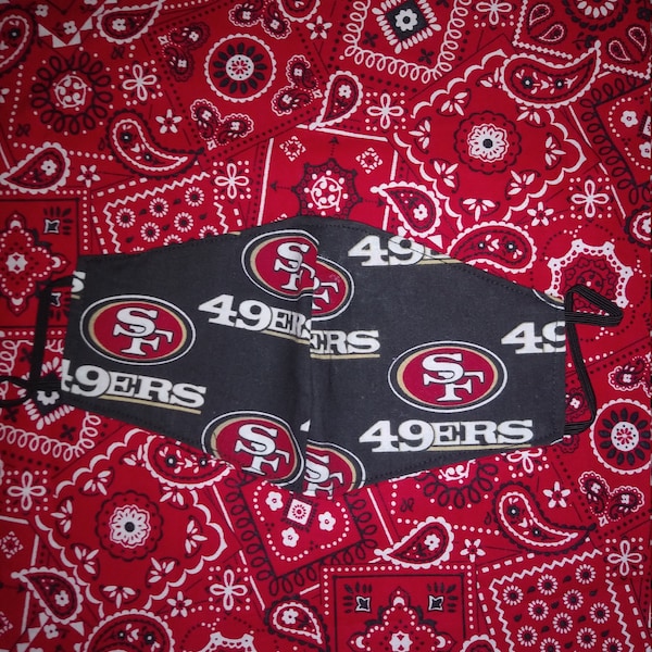 San Francisco 49ers Face Mask - Etsy