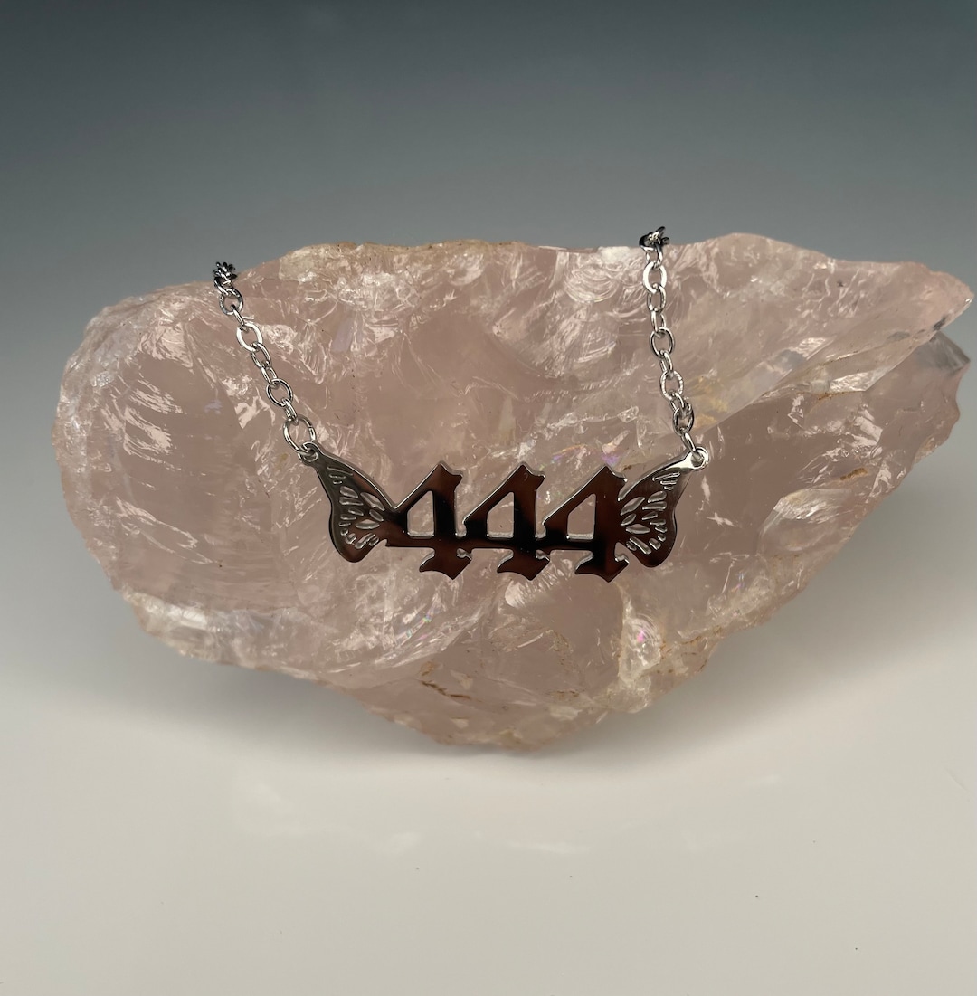 444 Angel Number Necklace - Etsy