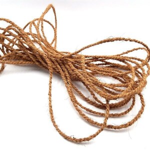 Sri Lankan Handmade Coconut Coir Fiber Rope 15feet /natural Hand Made ...