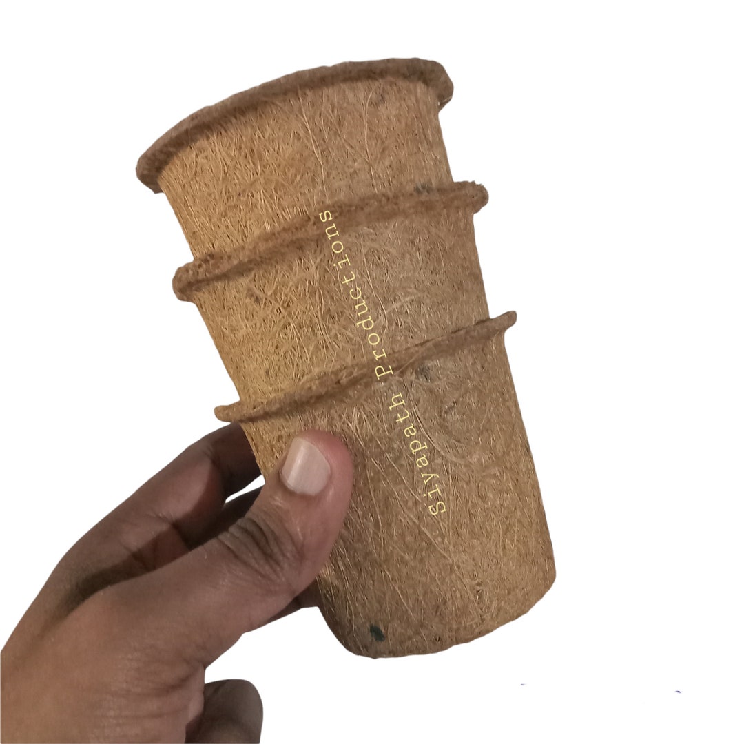 Coir Pots|natural Durable Coir Pots|coconut Basket Seedling Cups ...