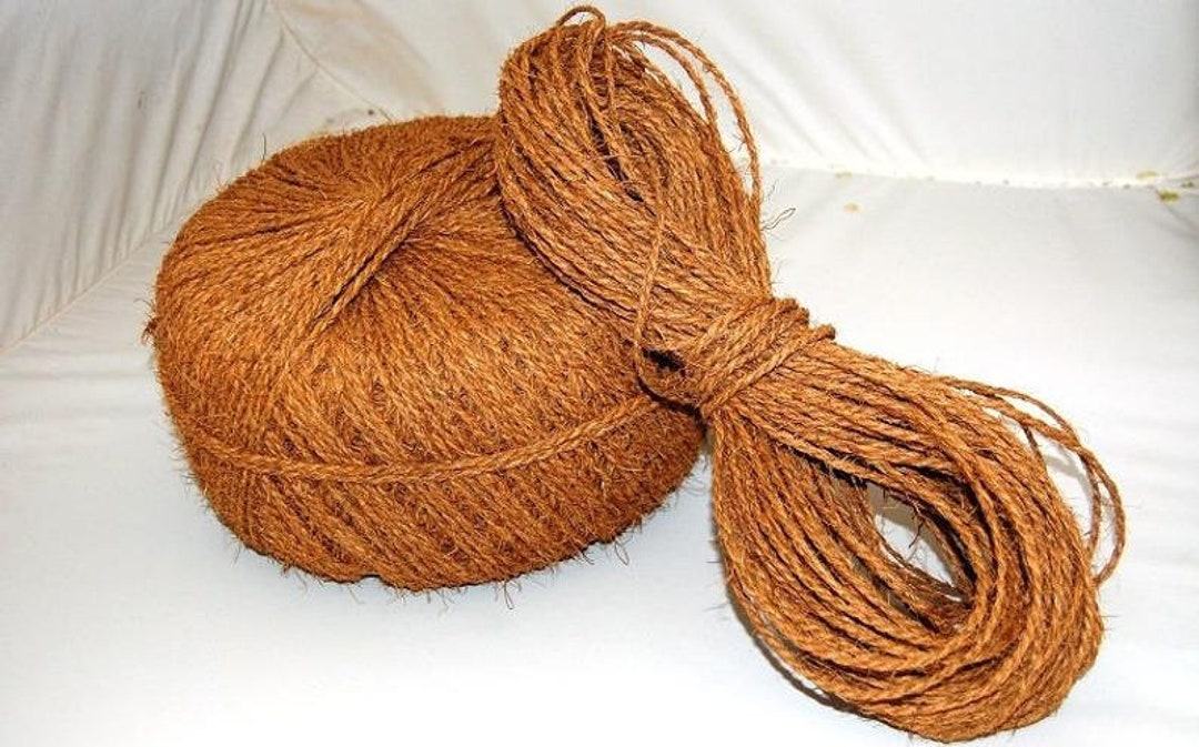 Sri Lankan Handmade Coconut Coir Fiber Rope 15feet /natural Hand Made ...