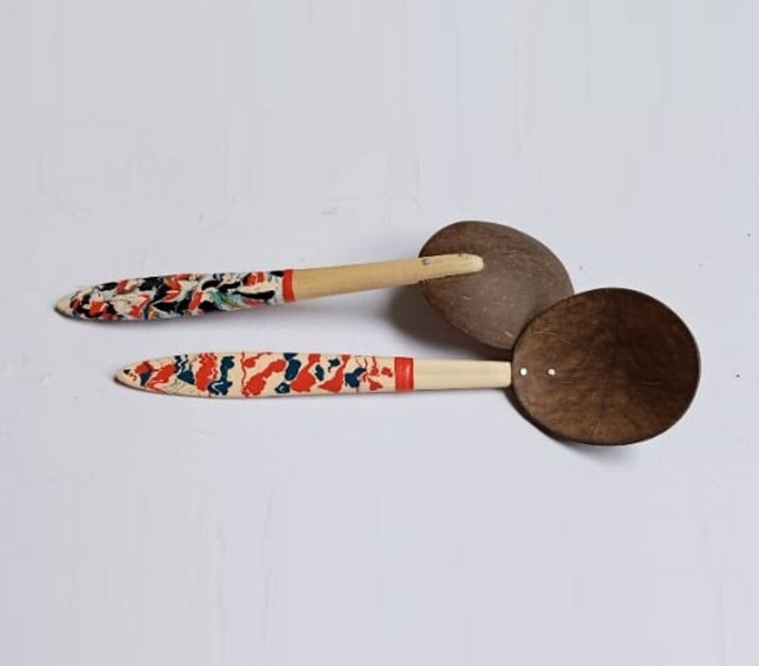 Coconut Shell Spoons,hand Made Sri Lankan Spoons,spoon Rest,wooden ...