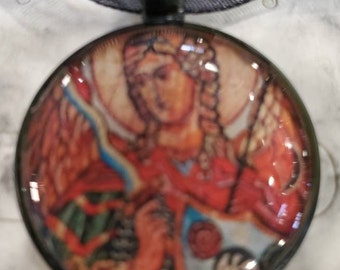 Archangel Uriel Medal - Etsy