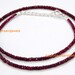 19 Inch Natural Longido Ruby Necklace Faceted Rondelle Beads - Etsy