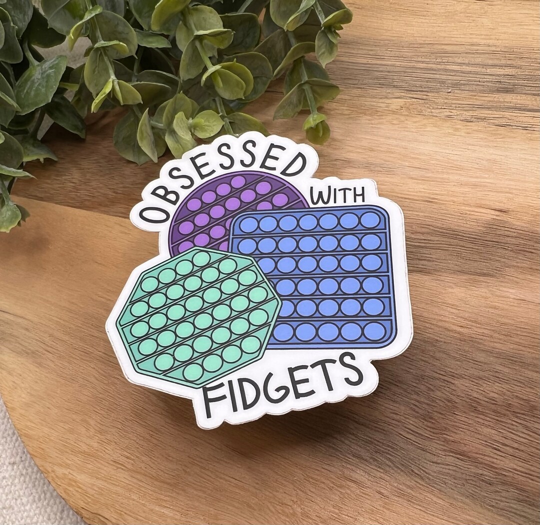 Fidget Toy Sticker Pop It Fidget Toy WATERPROOF - Etsy