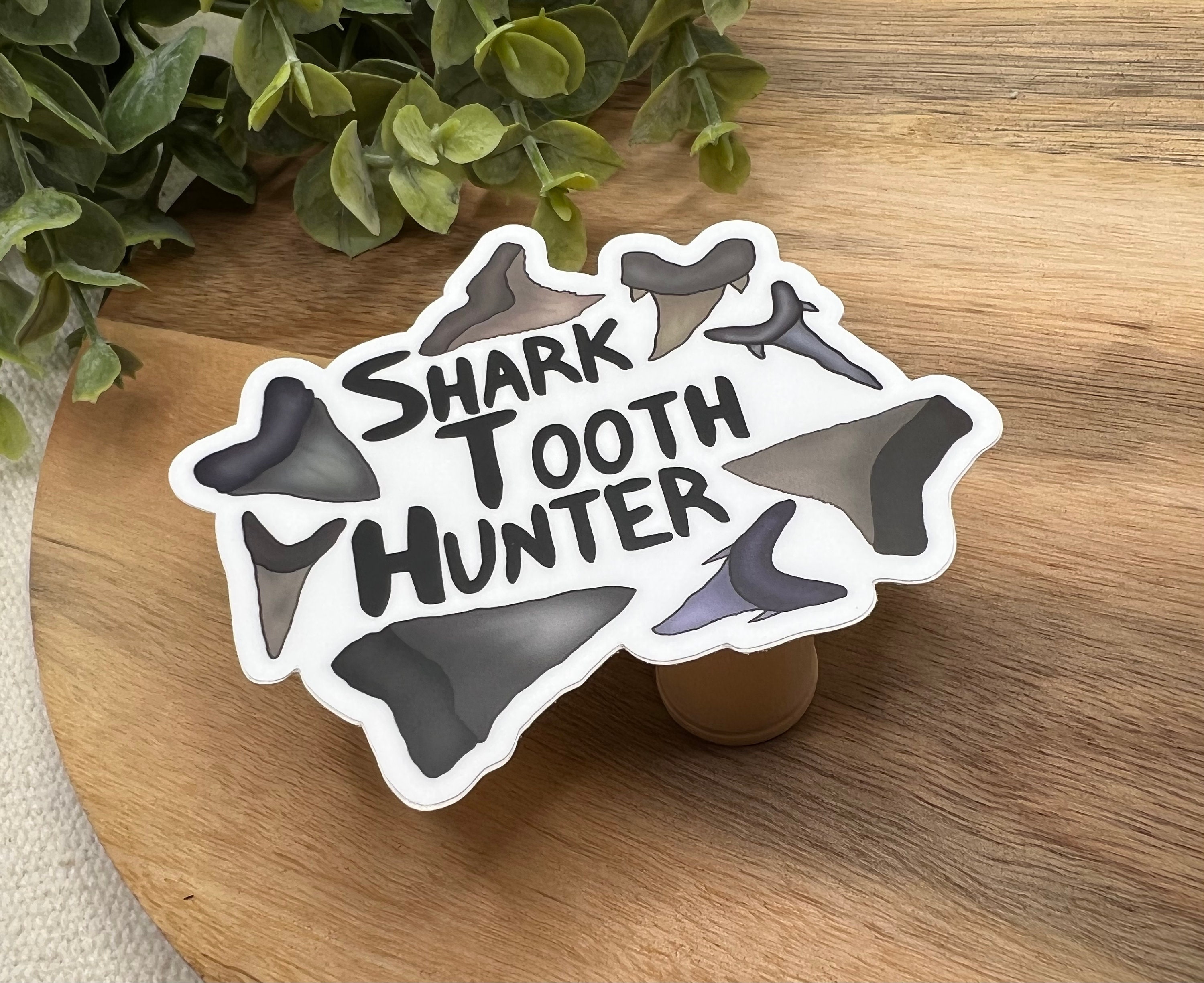 Shark Tooth Hunter Sticker Shark Tooth Sticker WATERPROOF | Etsy Canada