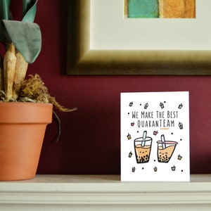 We Make the Best Quaranteam Cute Card, Quarantine Card, Covid Card ...