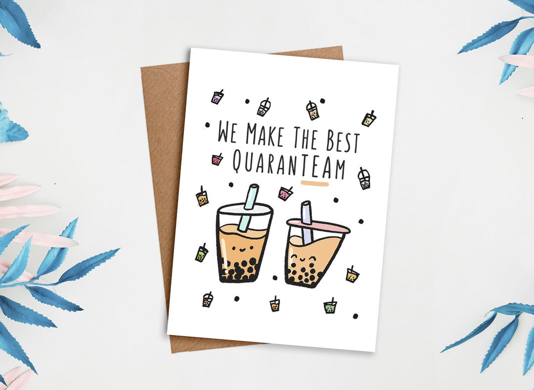 We Make the Best Quaranteam Cute Card, Quarantine Card, Covid Card ...