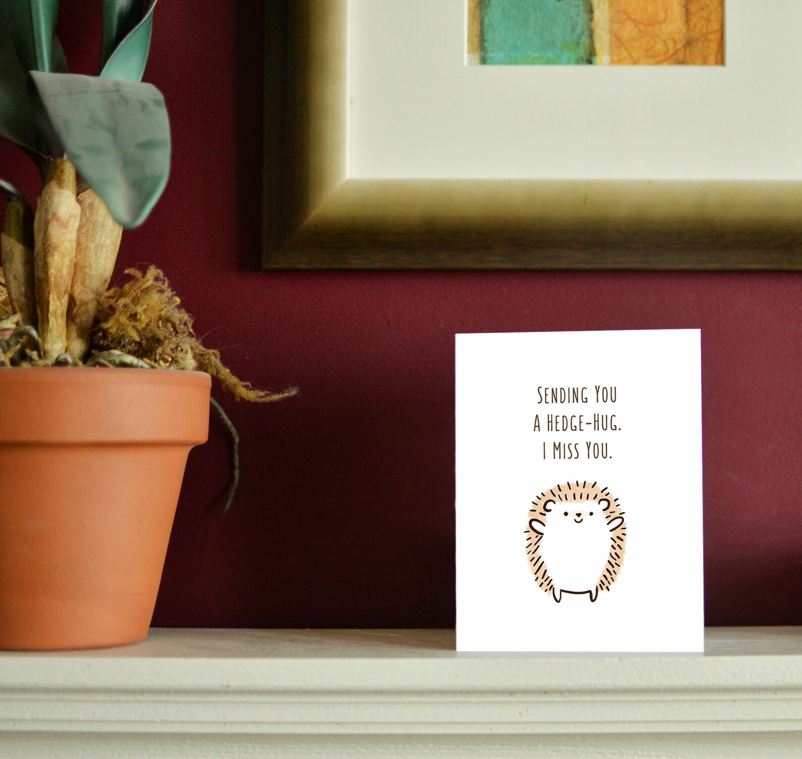 Sending You A Hedge-hug Card Love Card Cute Card Covid - Etsy Canada