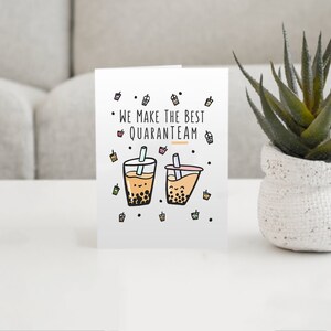We Make the Best Quaranteam Cute Card, Quarantine Card, Covid Card ...