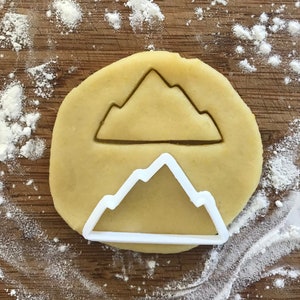 Mountain Cookie Cutter, Snow Mountain, Polymer Clay Cutter, Mountain ...