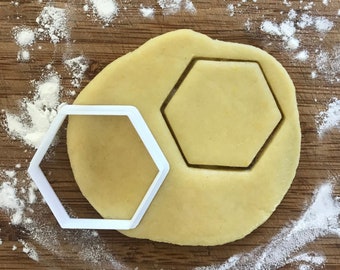 Hexagon Cookie Cutter From Mini to Large Polygon Polymer Clay Jewelry ...