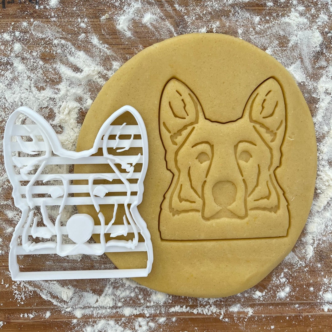 German Shepherd Face Cookie Cutter, Christmas Gift Idea, German ...