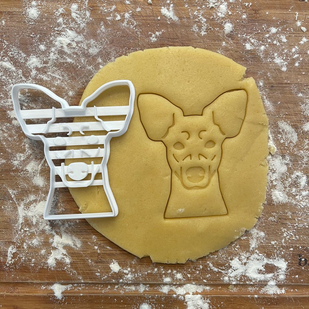 Rat Terrier Face Cookie Cutter, Rat Terrier Gift Idea, Rat Terrrier ...