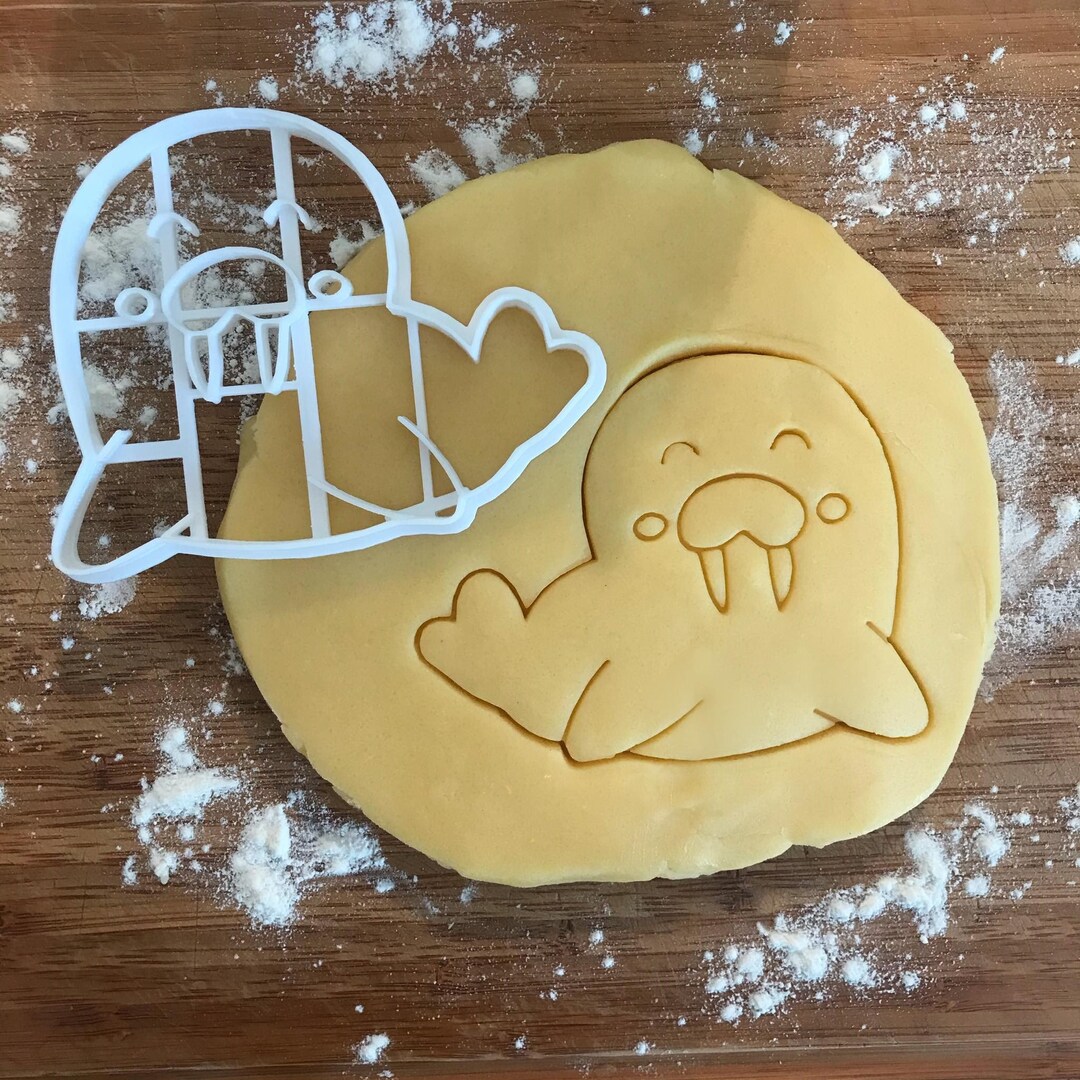 Walrus Cookie Cutter, Ocean Birthday Favor, Fondant Clay Cutter, Animal ...