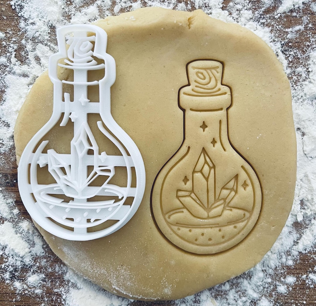 Crystal Flask Cookie Cutter, Magic Magical Potion, Witchcraft Witch ...