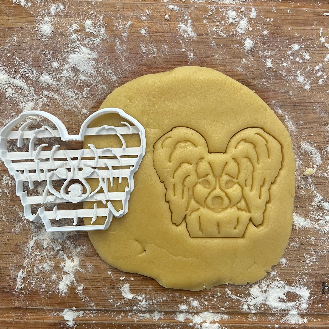 Papillon Face Cookie Cutter, Papillon Gift Idea, Papillon Gifts, Dog ...