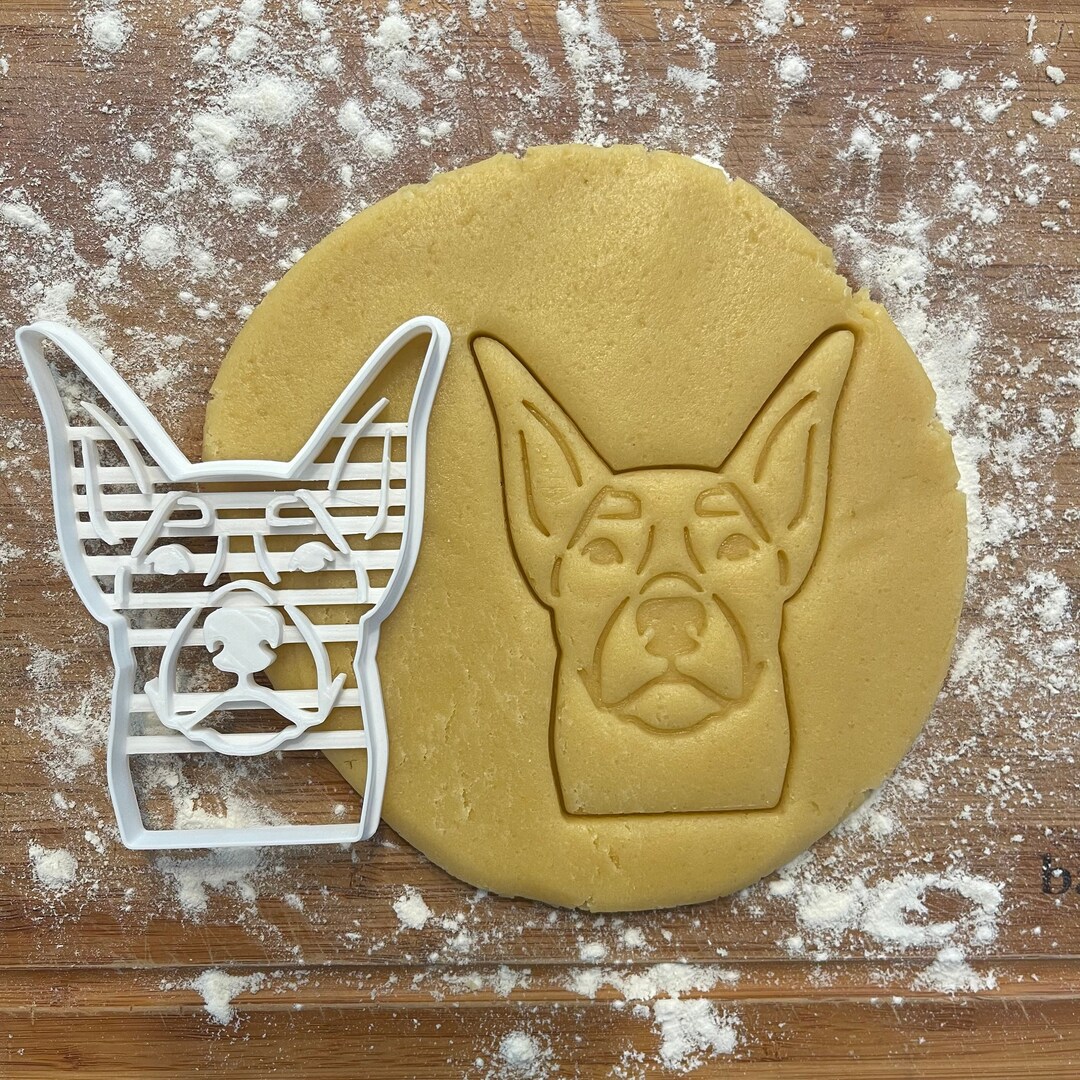 Doberman Face Cookie Cutter, Doberman Gift Idea, Doberman Gifts, Dog ...